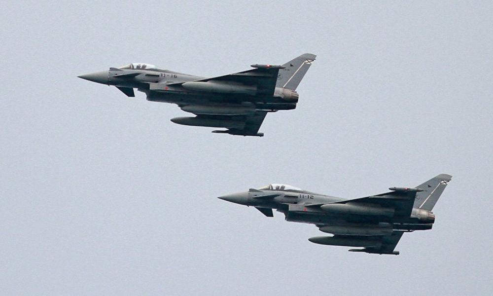 Eurofighter Typhoon εκτόξευσε πύραυλο AMRAAM κατά την διάρκεια ...