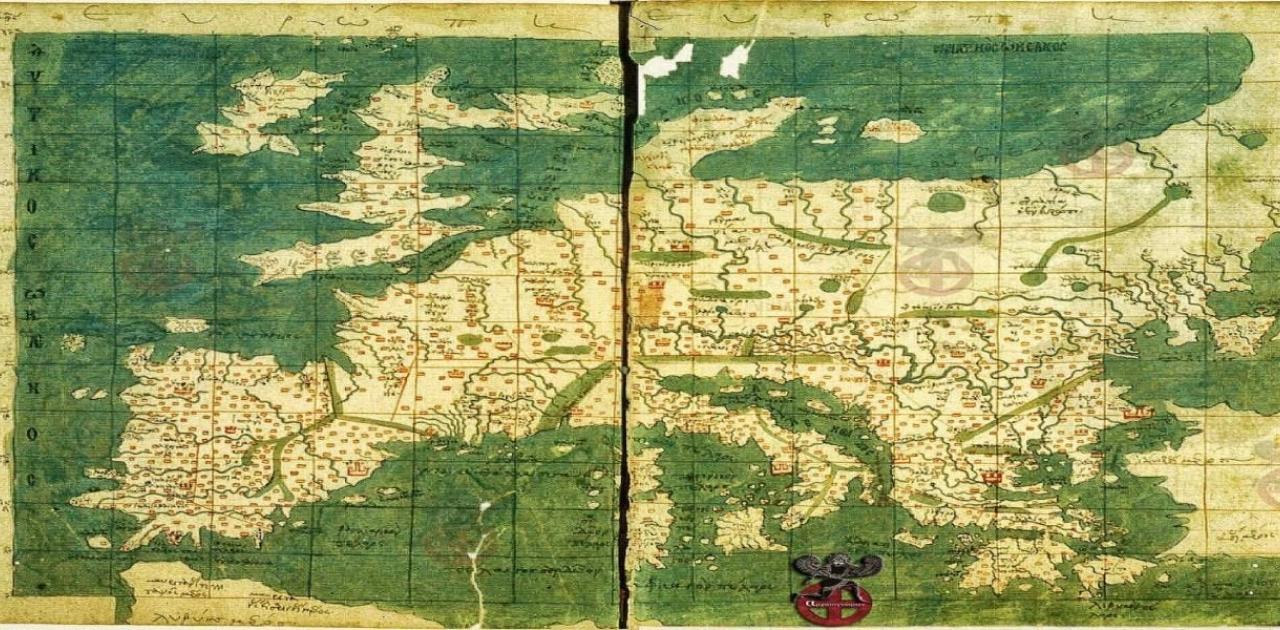 «Γεωγραφία Πτολεμαίου στην Ελληνική»: Ο σπανιότατος βυζαντινός χάρτης ...