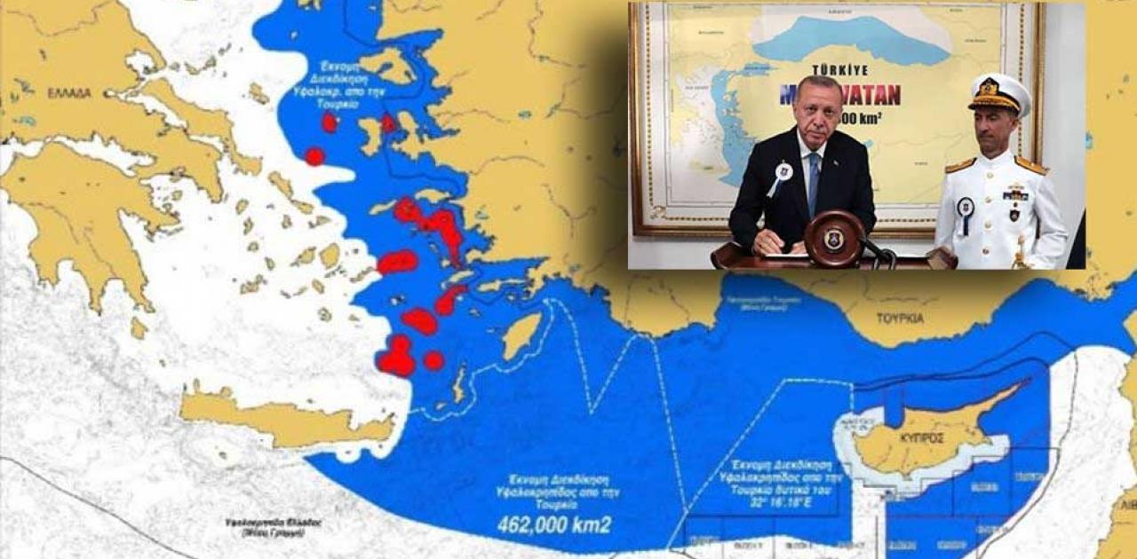 Ο χάρτης της «γαλάζιας πατρίδας» σχεδιάστηκε απ’ τους Γερμανούς για την ...