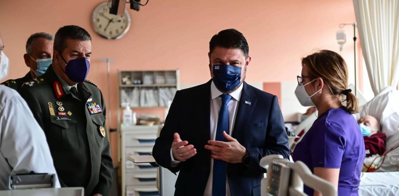 Ν. Χαρδαλιάς: Επίσκεψη στο 401 Γενικό Στρατιωτικό Νοσοκομείο Αθηνών ...