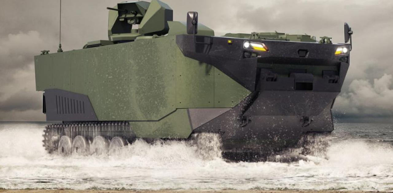Οι Τούρκοι πεζοναύτες παίρνουν το νέο αμφίβιο τεθωρακισμένο όχημα μάχης ...