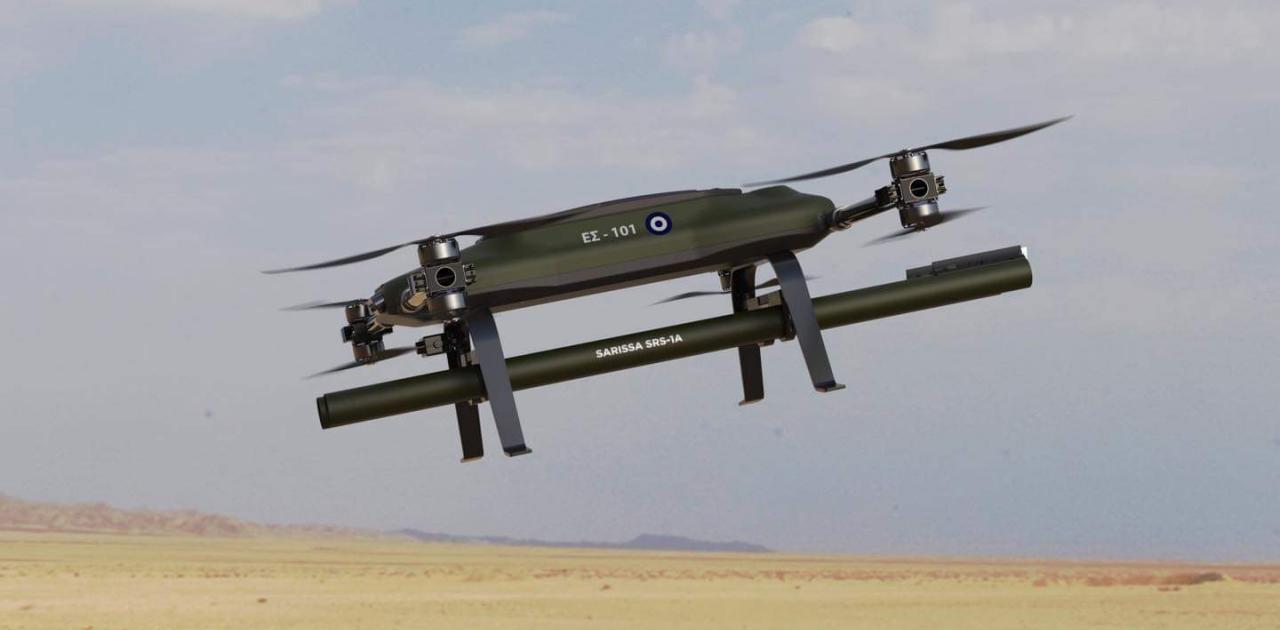 Έρχεται το ελληνικό drone SARISA SRS-1A εξοπλισμένο με ρουκέτες HYDRA 70 mm | Pentapostagma