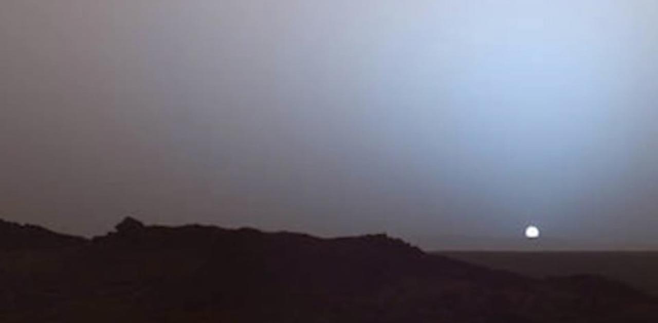 Το Curiosity της NASA αποκάλυψε το ηλιοβασιλέμα από τον πλανήτη Άρη ...