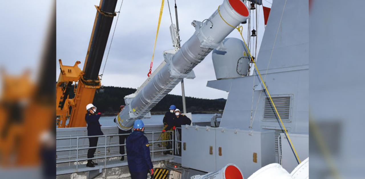 The Turks equipped a warship with the indigenous anti-ship missile ...