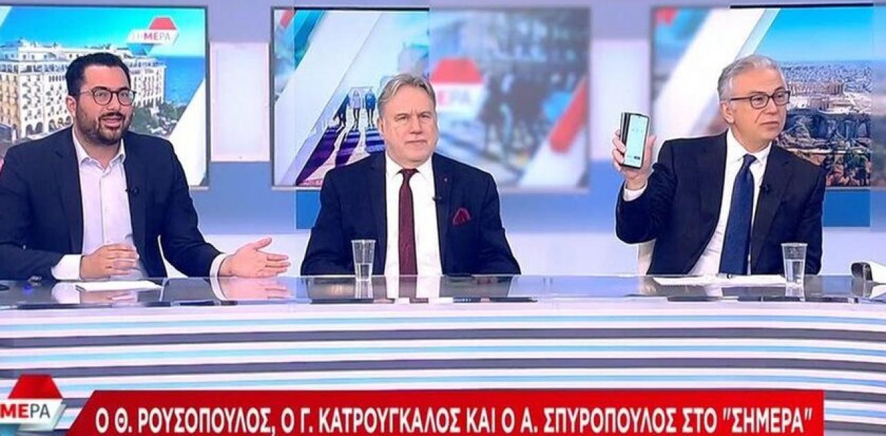 Σόου στον «αέρα»: O Θ. Ρουσόπουλος χρονομέτρησε τον Σπυρόπουλο μέχρι να ...