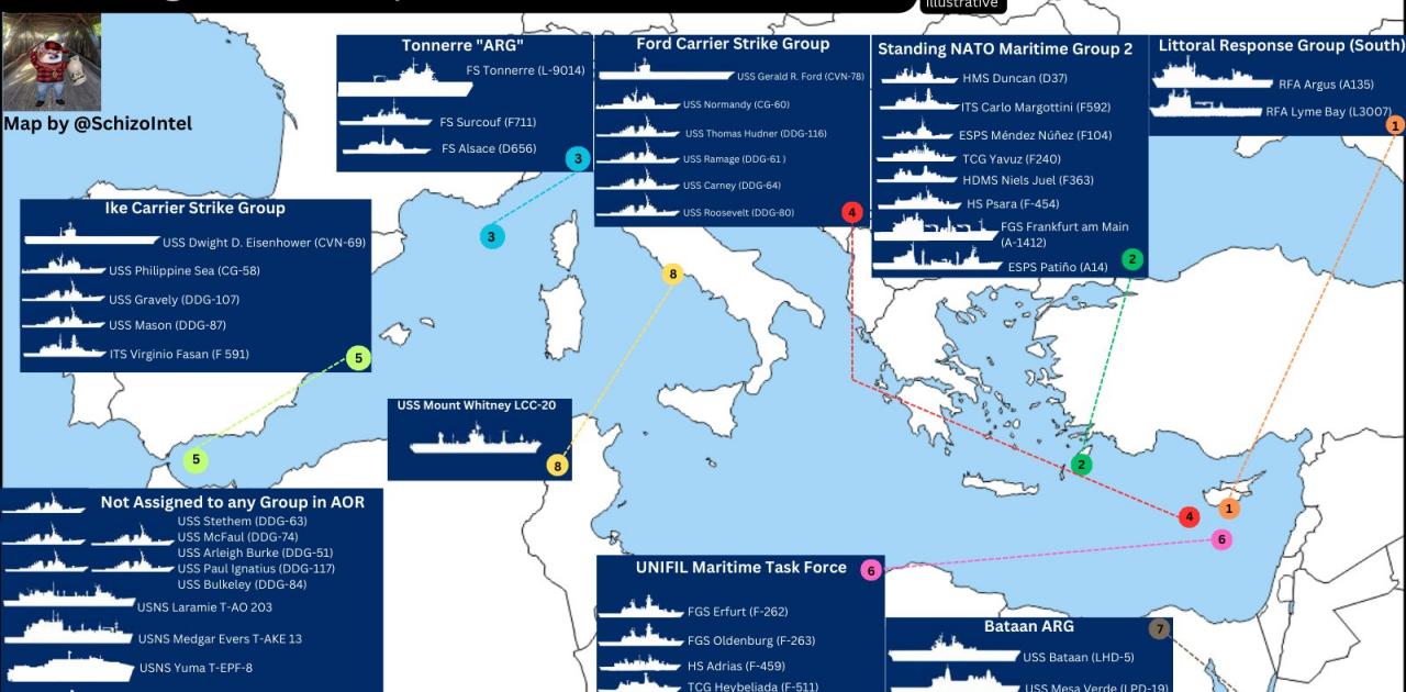 ΗΠΑ-ΝΑΤΟ μετατρέπουν τη Μεσόγειο σε λίμνη με δεκάδες πολεμικά πλοία- Η ...