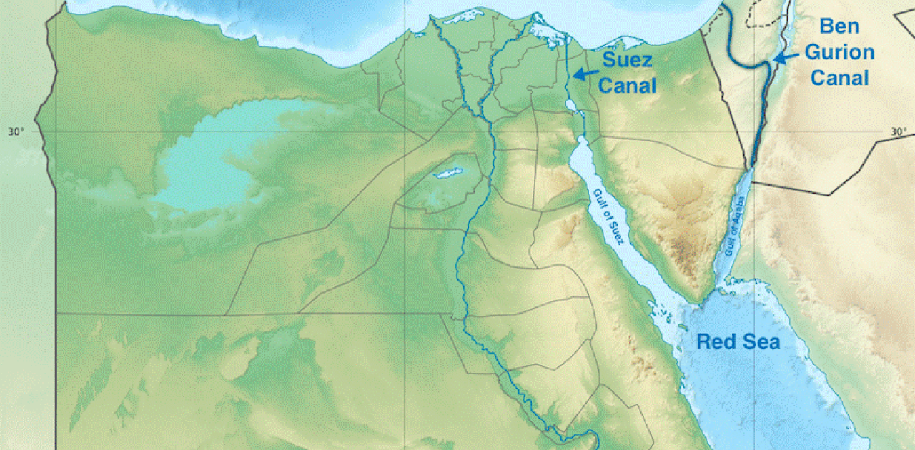 The US-Israel Master plan for the opening of the "Ben Gurion Sea Canal ...