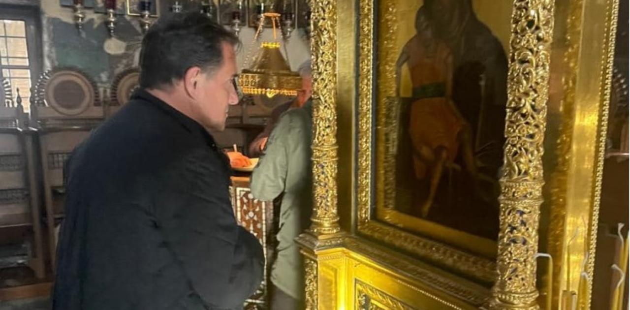 Στο Άγιο Όρος με τους γιους του ο Γεωργιάδης: Το προσκύνημα, το ...