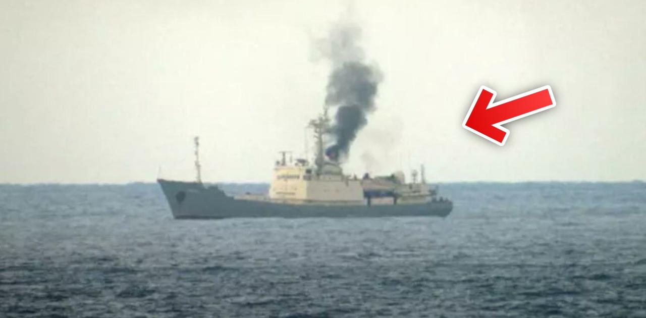 Στην φόρα ηχητικά ντοκουμέντα από το ρωσικό πλοίο που έπιασε φωτιά στην ...